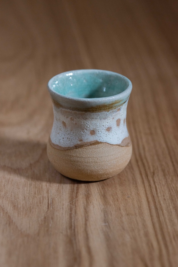 Ceramic water glass - El Terrat Restaurant